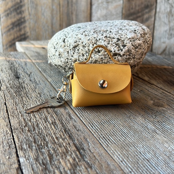 Handmade | Accessories | Handmade Leather Mini Bag Keychain | Poshmark
